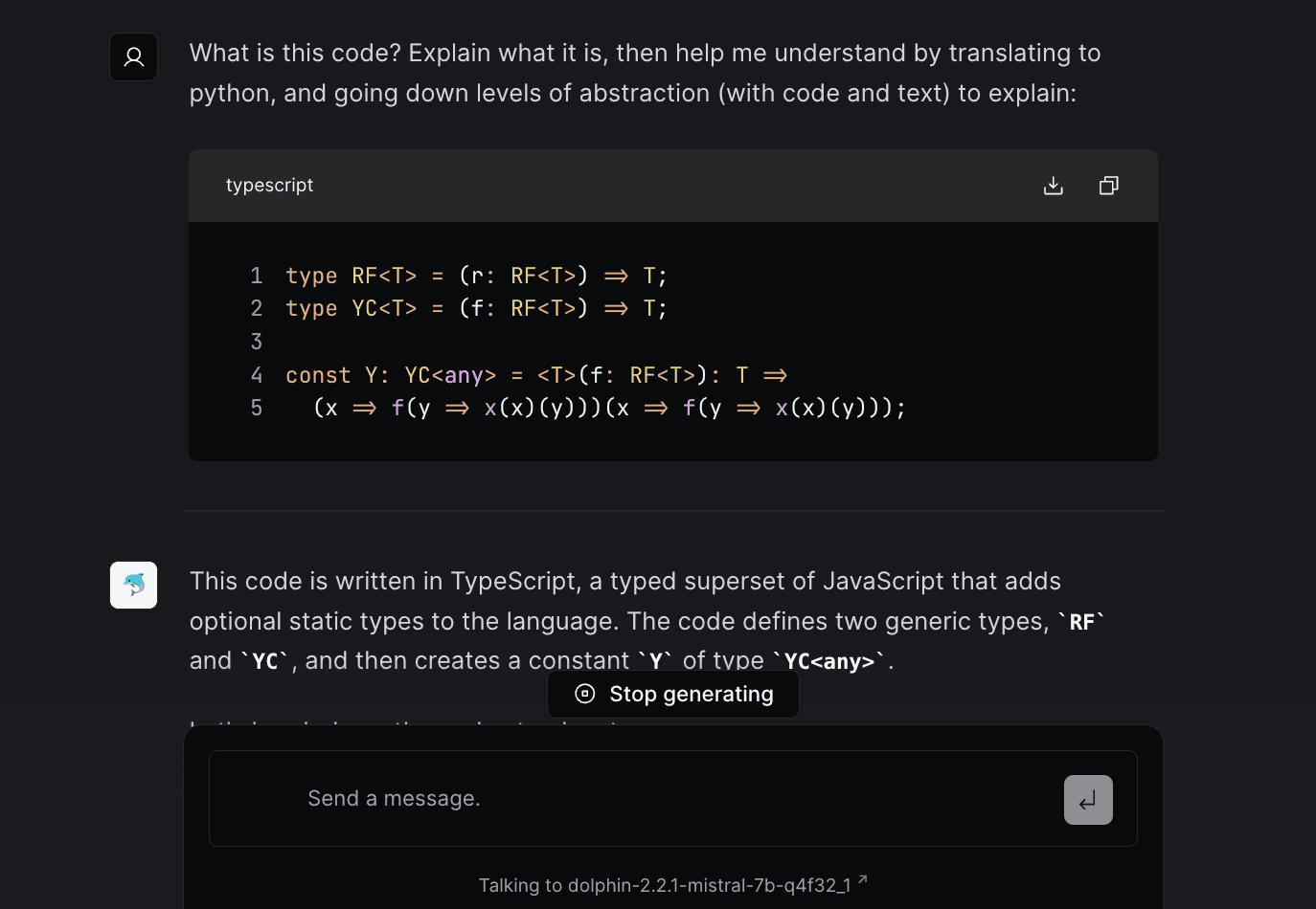 Compiling language models for use on the browser